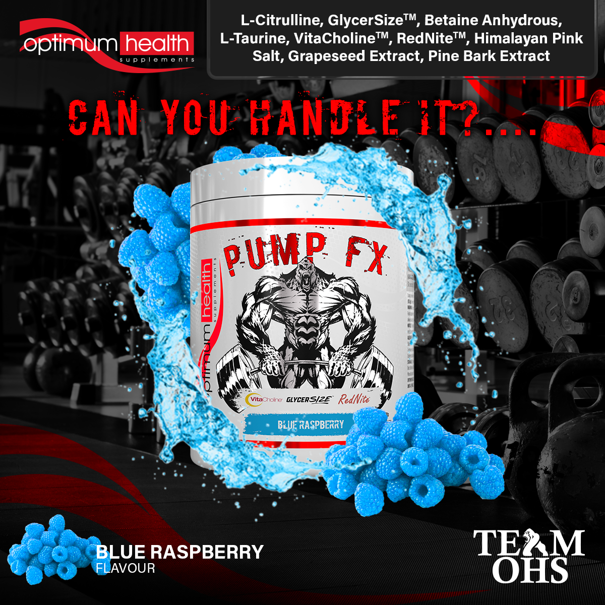 Pump FX – Non-Stim Pre-Workout for Intense Muscle Pumps – Optimum Health Supplements
